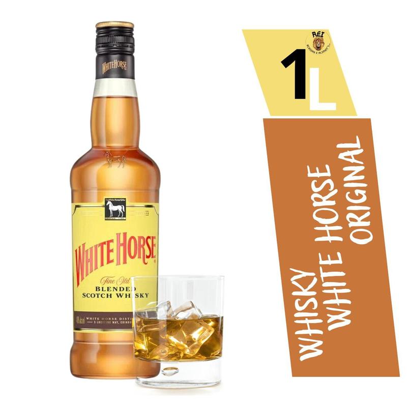Whisky White Horse Cavalo Branco Original 1000 Ml + Copo Presente - Whisky - Magazine Luiza