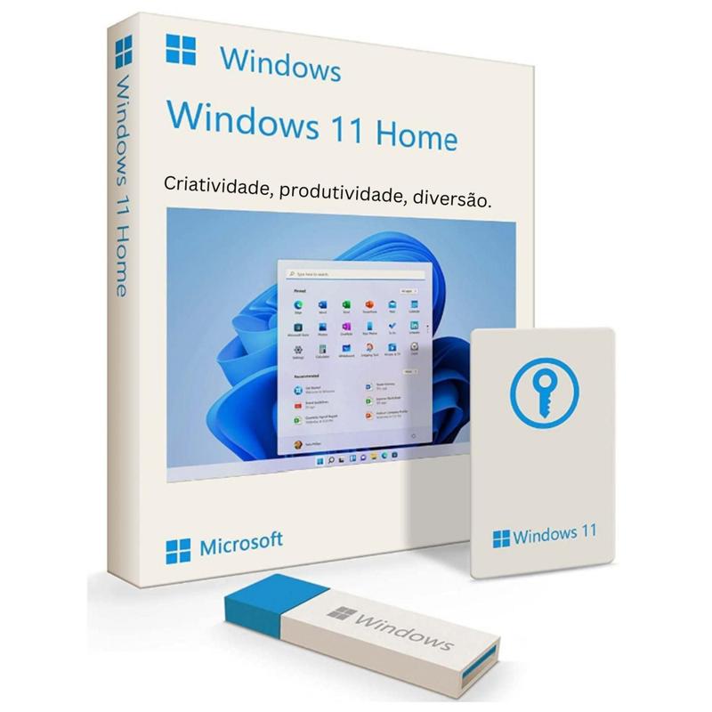 Windows 11 Home, 64 Bits, Oem Usb Flash Drive - Lacrado selo COA - MS ...