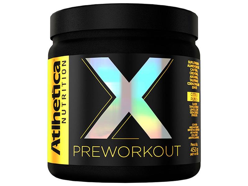 X-Pre Workout 450g - Citrus punch - Atlhetica Nutrition - ATHLETICA ...