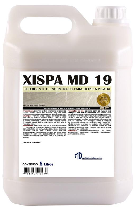 Xispa md 19 - detergente concentrado desengordurante e desengraxante - md - 5 litros - MD ...