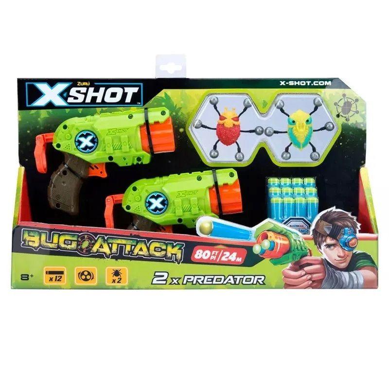 XShot Bug Attack Predator Com 2 Lançadores de Dardos - Candide - X-Shot ...
