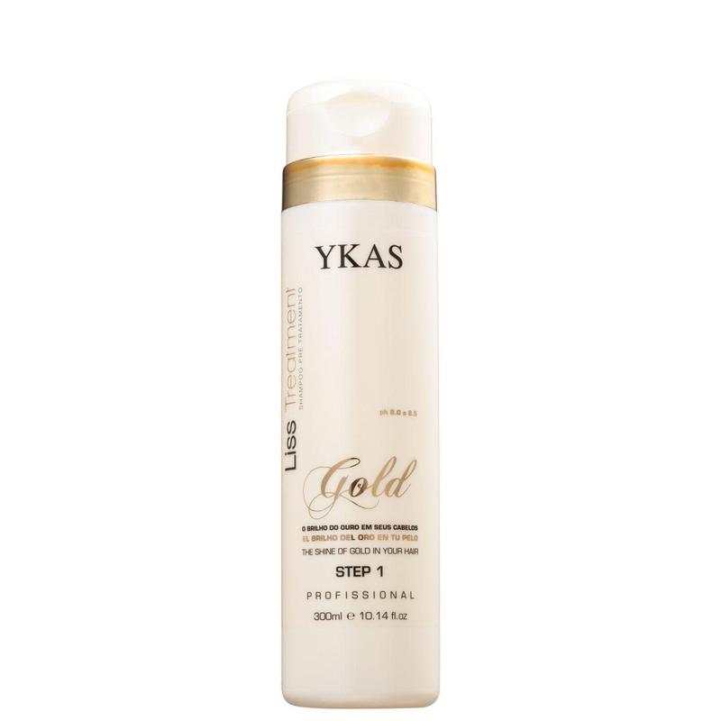 YKAS Liss Treatment Gold Step 1 - Shampoo Pré-Tratamento 300ml ...