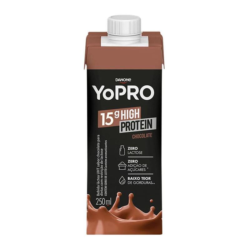 YoPro Danone 15g High Protein Chocolate 250ml - Malulo Doces - Bebida ...