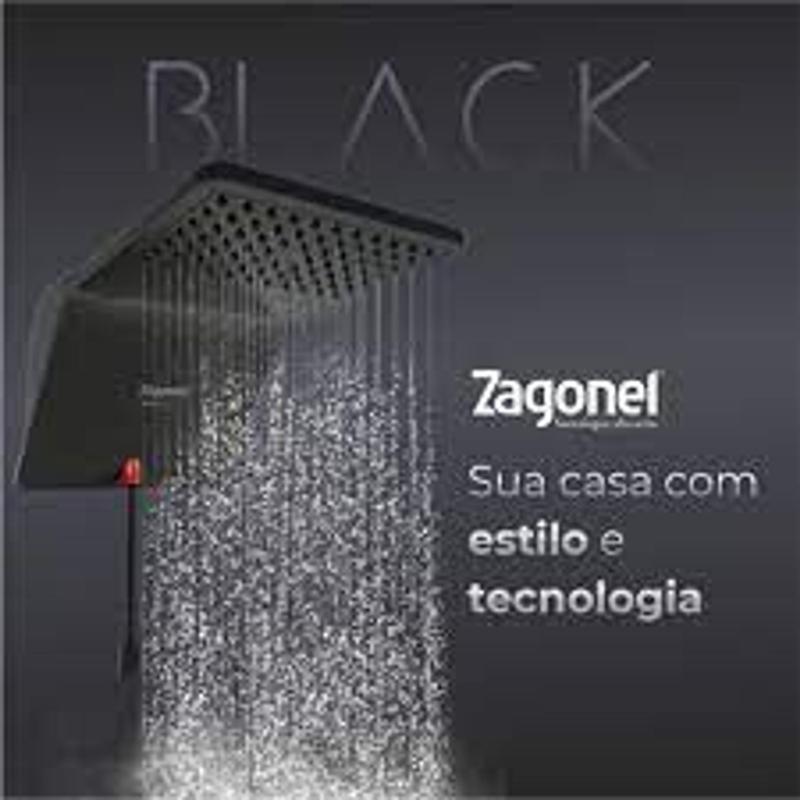 Zagonel ducha eletrônica ducali 7500w 220v - PRETA- BLACK - Ducha ...