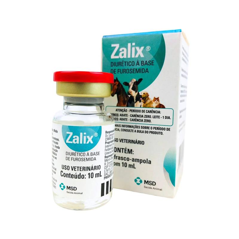 Zalix 10mL Frasco Diuretico Bovinos Equinos Msd Saude Animal - Msd ...