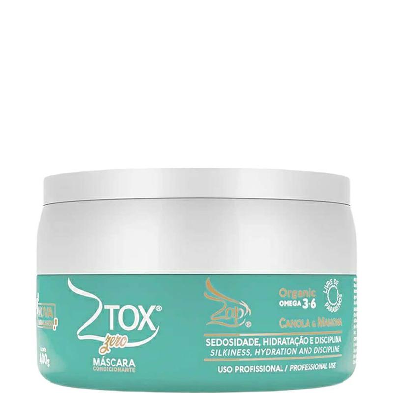 Zap Ztox Zero - Btox Orgânico Canola e Mamona 400g - Máscara Capilar ...