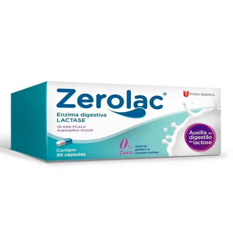 Zerolac 10.000 FCC com 30 Cápsulas - UNIÃO QUIMICA - Lactase - Magazine ...