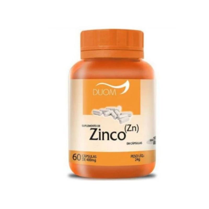 Zinco Quelato Puro Alto Teor de Zinco Zn Duom 60 Capsulas - Zinco ...