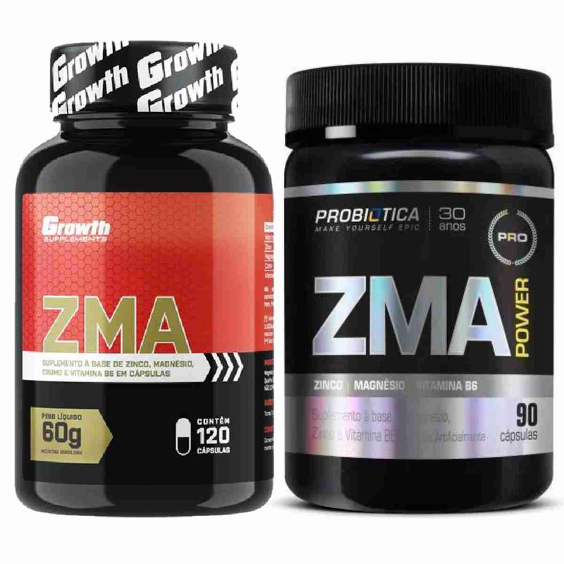 Zma 120 Caps Growth + Zma 90 Caps Probiotica - Growth Supplements - ZMA ...